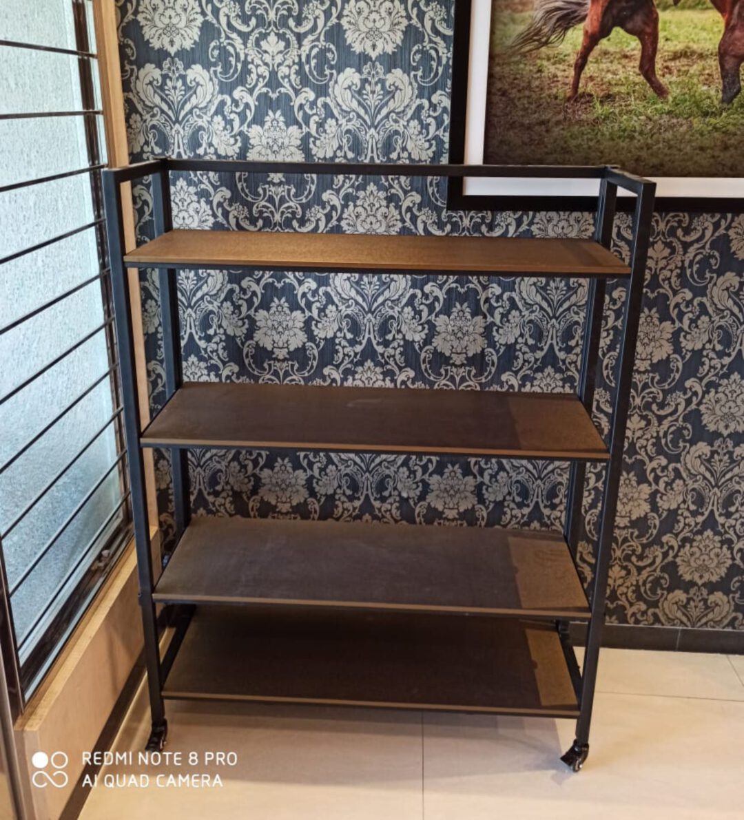 Rak Besi Lipat Portable Minimalis - WEGGEN STORE