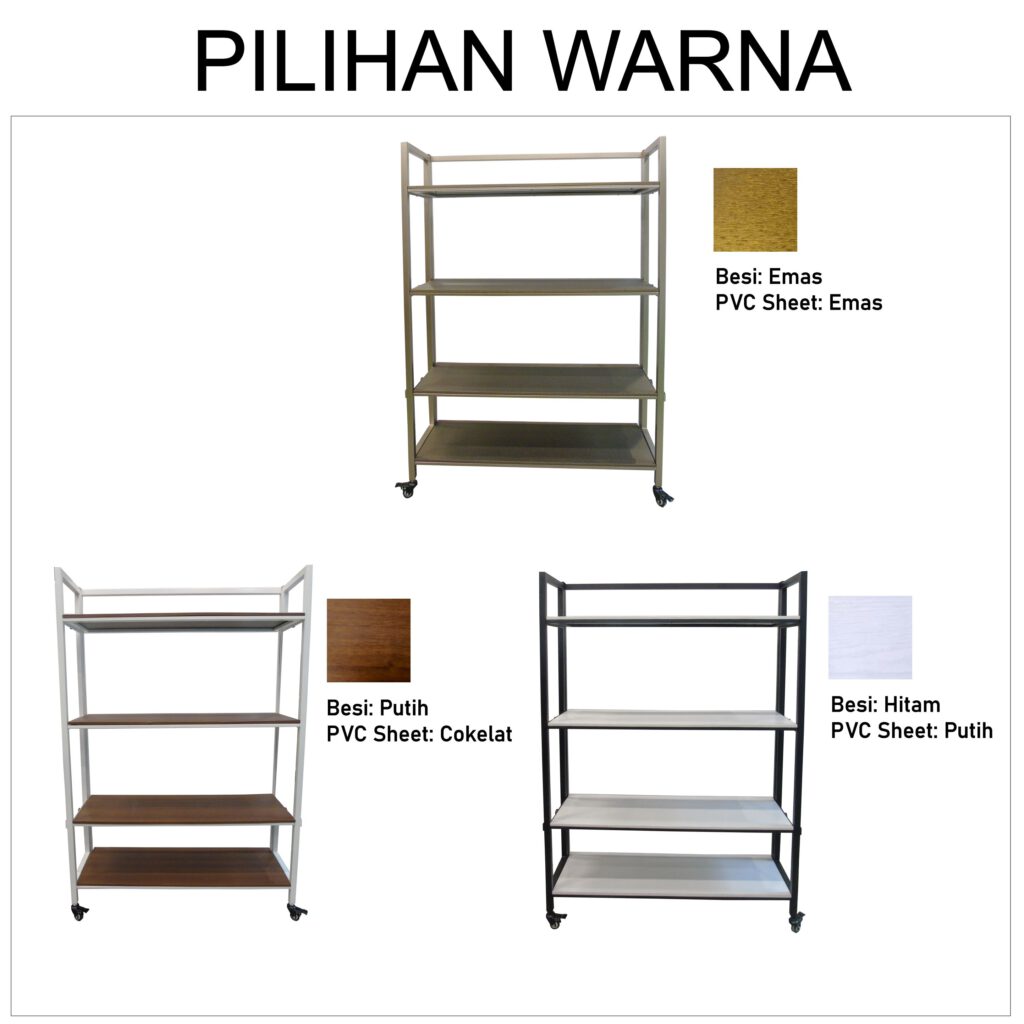 Rak Besi Lipat Portable Minimalis - WEGGEN STORE